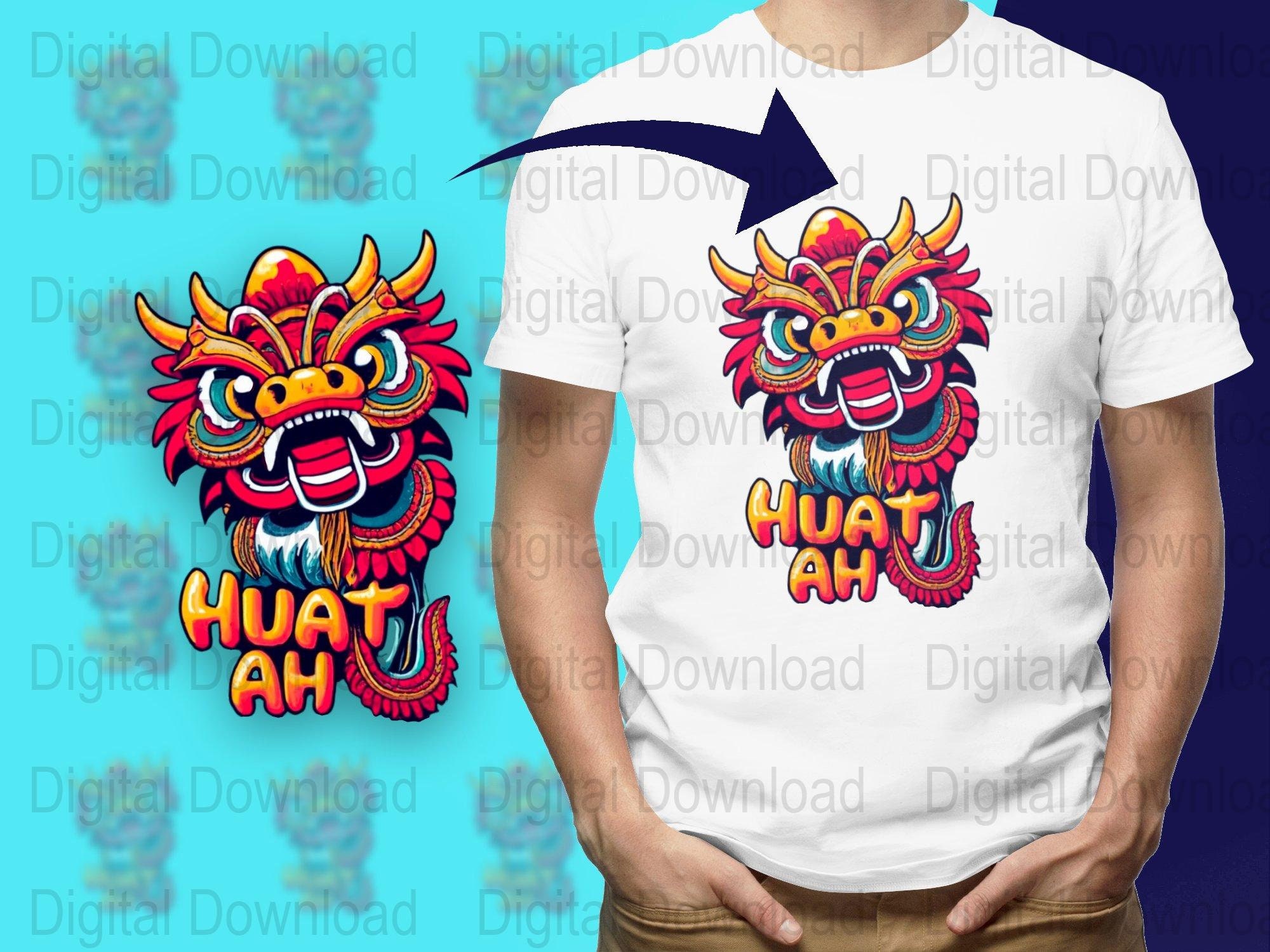 Chinese Dragon Huat Ah Means Prosperity SVG, PNG, JPEG, Eps, Pdf ...
