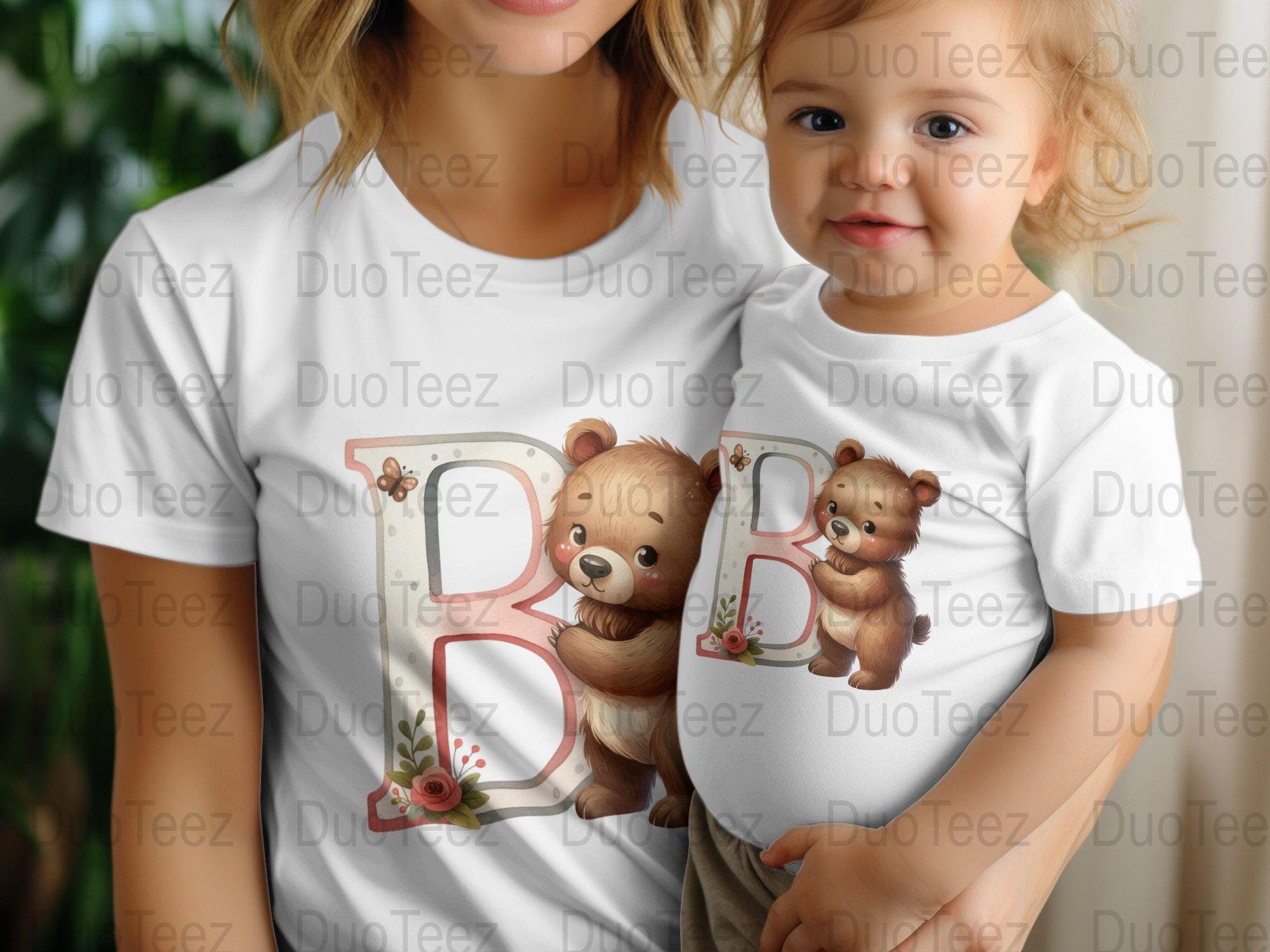 Bear Alphabet Letter B Clipart SVG Nursery Wall Art, Digital Download ...