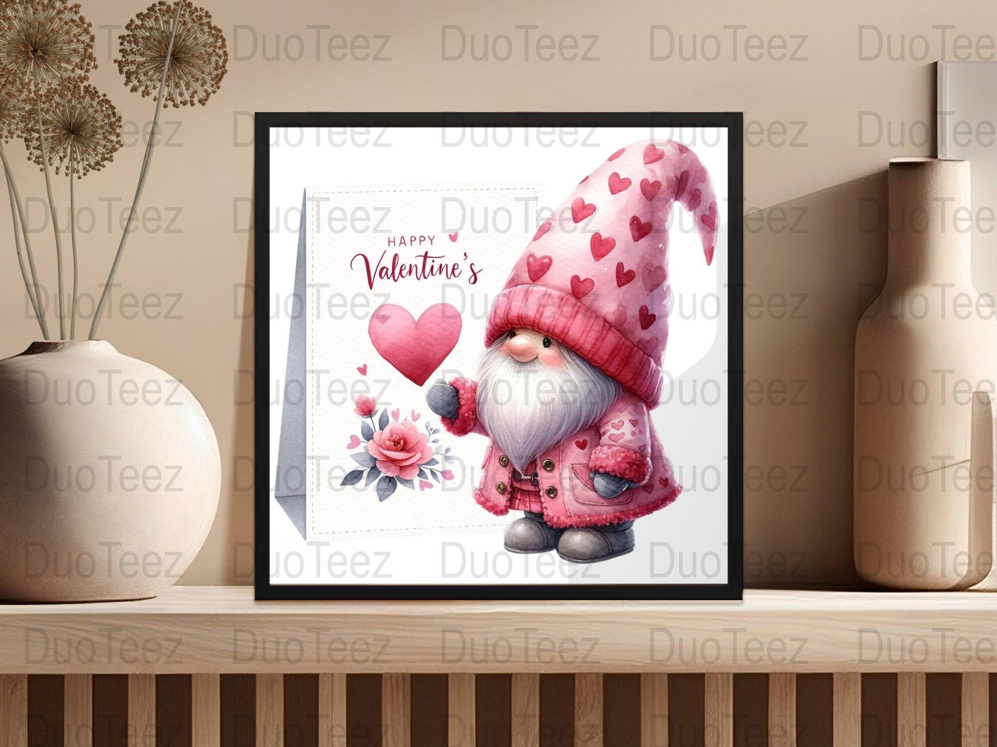 Valentines Day Gnome Clipart Bundle, Valentines Gnomes, Valentines ...