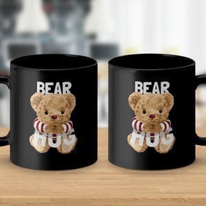 Cute Teddy Bear Hug Mug, Adorable Bear Coffee Mug, Unique Gift Idea for ...