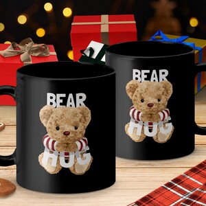 Cute Teddy Bear Hug Mug, Adorable Bear Coffee Mug, Unique Gift Idea for ...