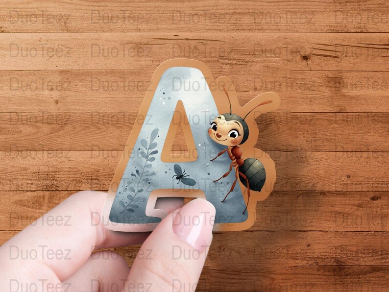 Alphabet Ant Illustration a Letter, Kids Room Wall Decor, Nursery ...