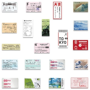 Japanese Stickers, 60 Japanese Sticker, Water Bottle Sticker Pack ...