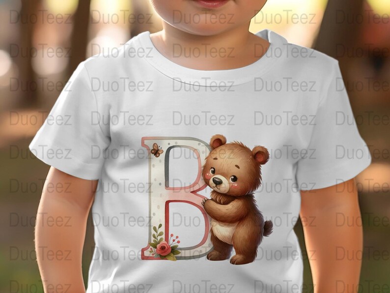 Bear Alphabet Letter B Clipart SVG Nursery Wall Art, Digital Download ...