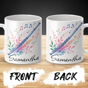 Personalized Flute Mug Musician Gift Custom Music Mug Gift for Flute ...