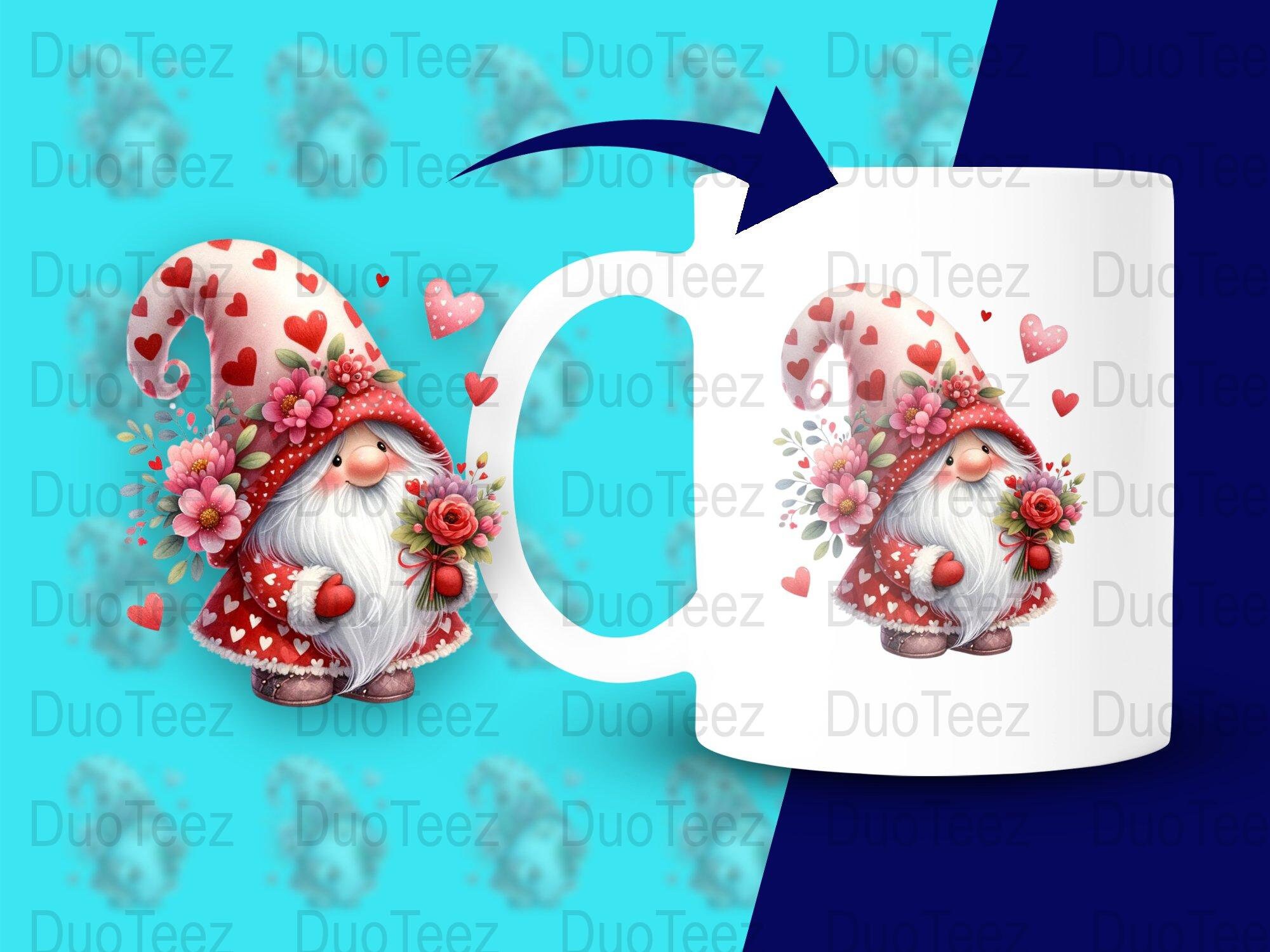 Valentines Day Gnome Clipart Bundle, Valentines Gnomes, Valentines ...