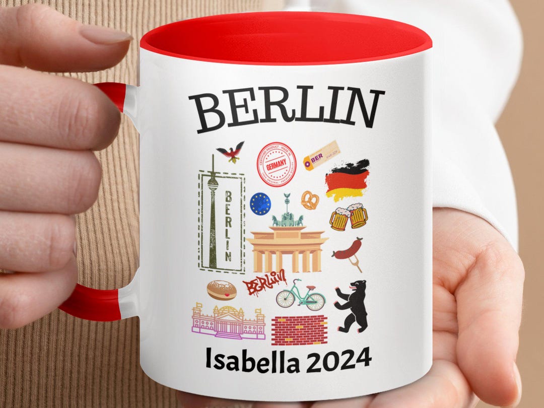 Berlin Souvenir Mug Custom Name Year Berlin Travel Gift Berlin Lovers ...