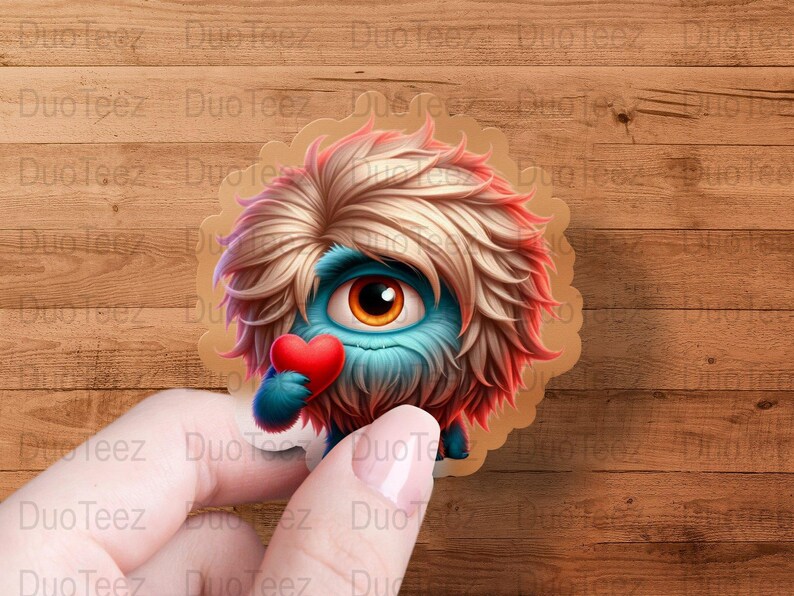 Valentines Day Cute Monsters Clipart Bundle, Digital Download ...