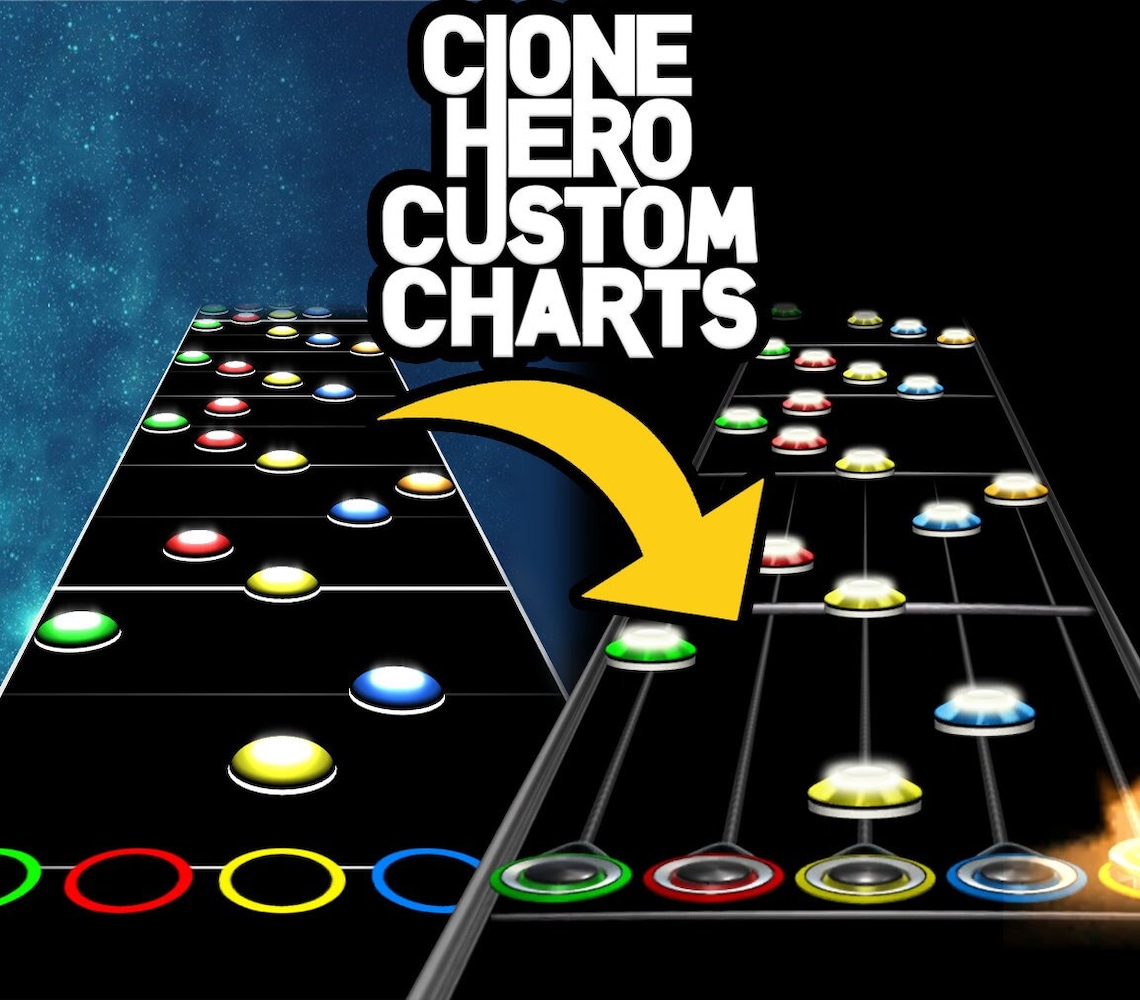 Clone Hero Custom Song Chart Commission for Guitar And/or Drums - Etsy