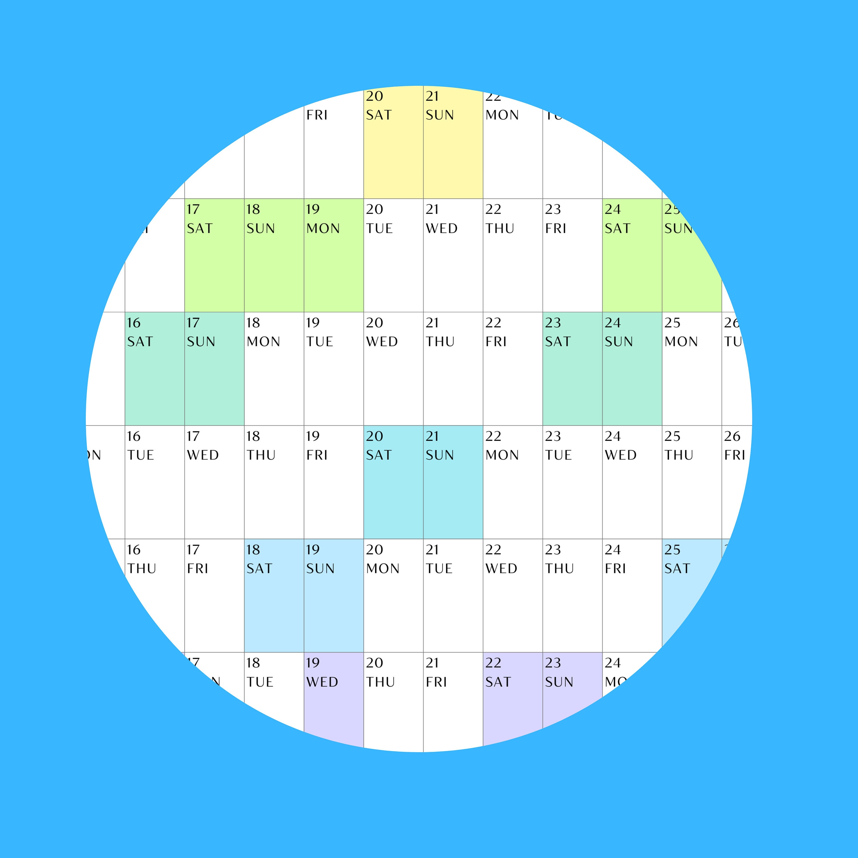 PRINTABLE 2024 Wall Calendar - Instant Digital Download - 2024 Wall ...