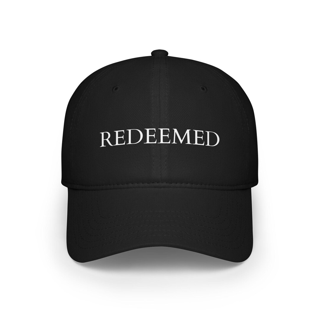 REDEEMED, Christian Hat, Faith Based Hat, Low Profile Baseball Cap ...