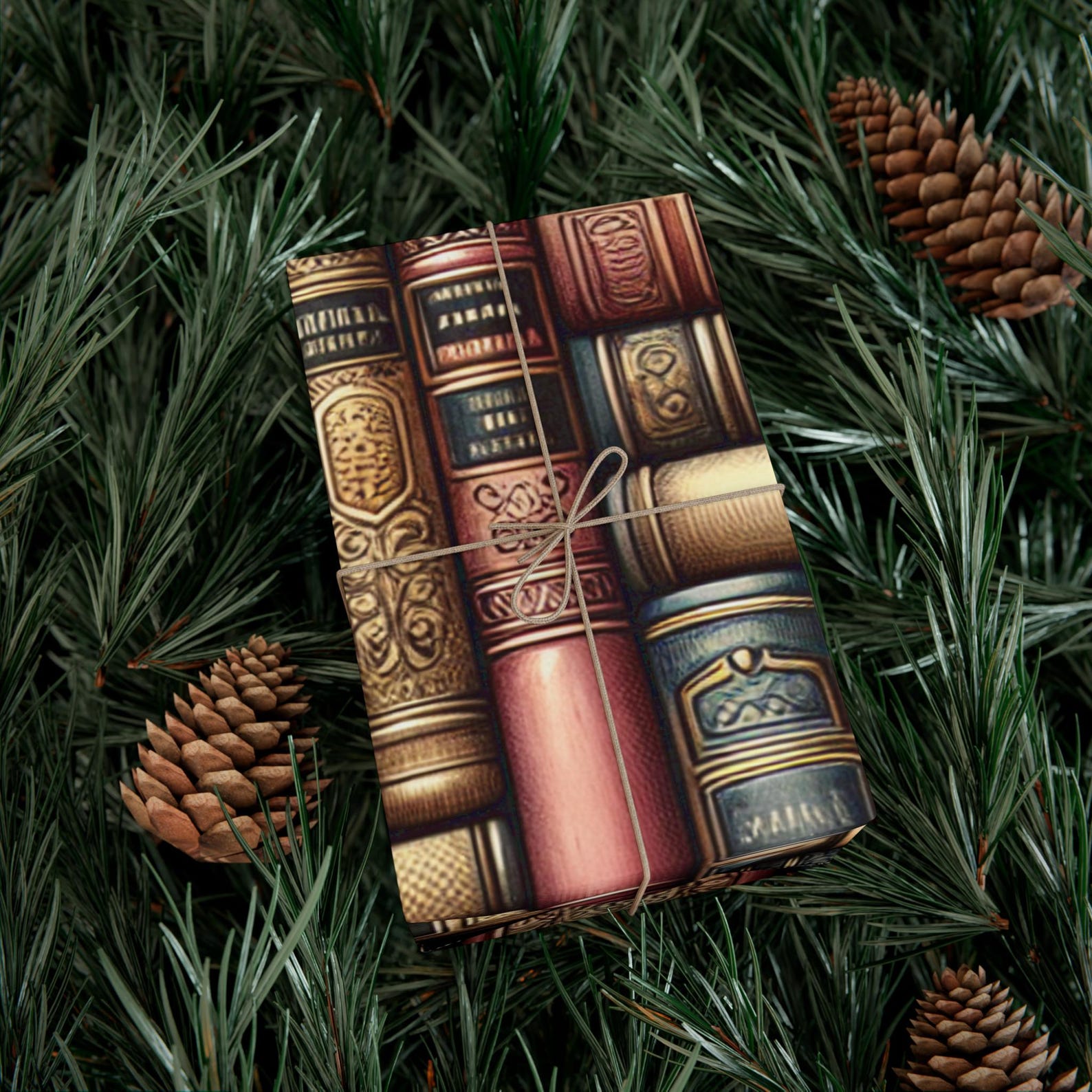 Vintage Book Wrapping Paper, Library-inspired Gift Wrap, Dark Academia ...