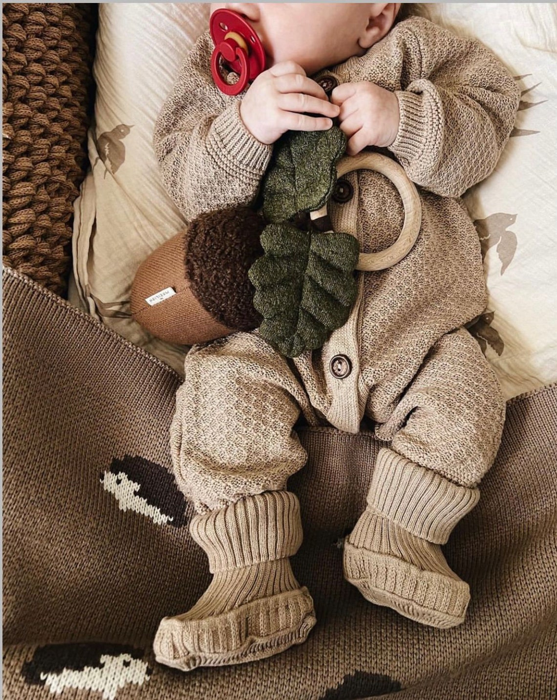 Acorn Baby Rattle, Baby Sensory Toys, Educational Toys, Baby Toys 6 ...