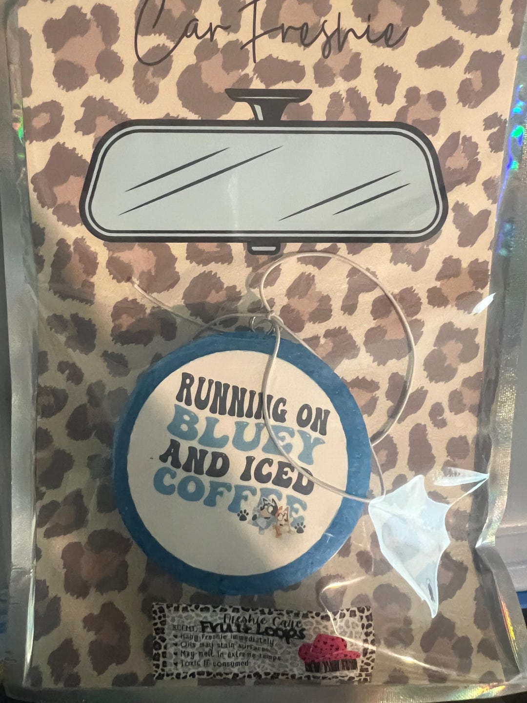 Bluey and Iced Coffee Air Freshie - Etsy