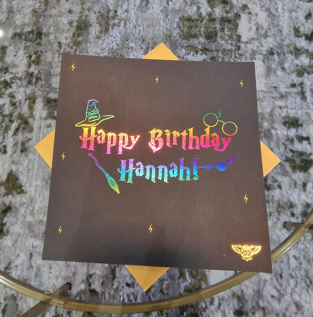 Wizard Birthday Card, Personalised Wizard Card, Witch Birthday Card ...