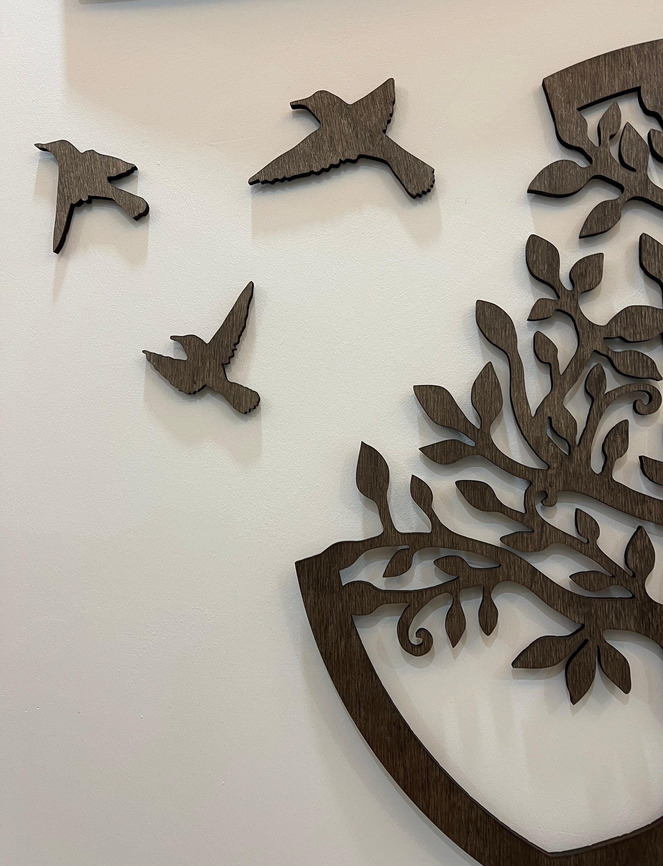 Tree of Life Wooden Wall Decor With Birds | Tree of Life | Home Wood ...