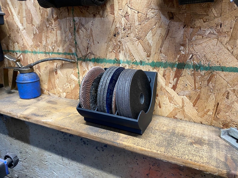 Angle Grinder Disc Holder - Disk Organizer (4.5" Disks), Wall Mounted ...