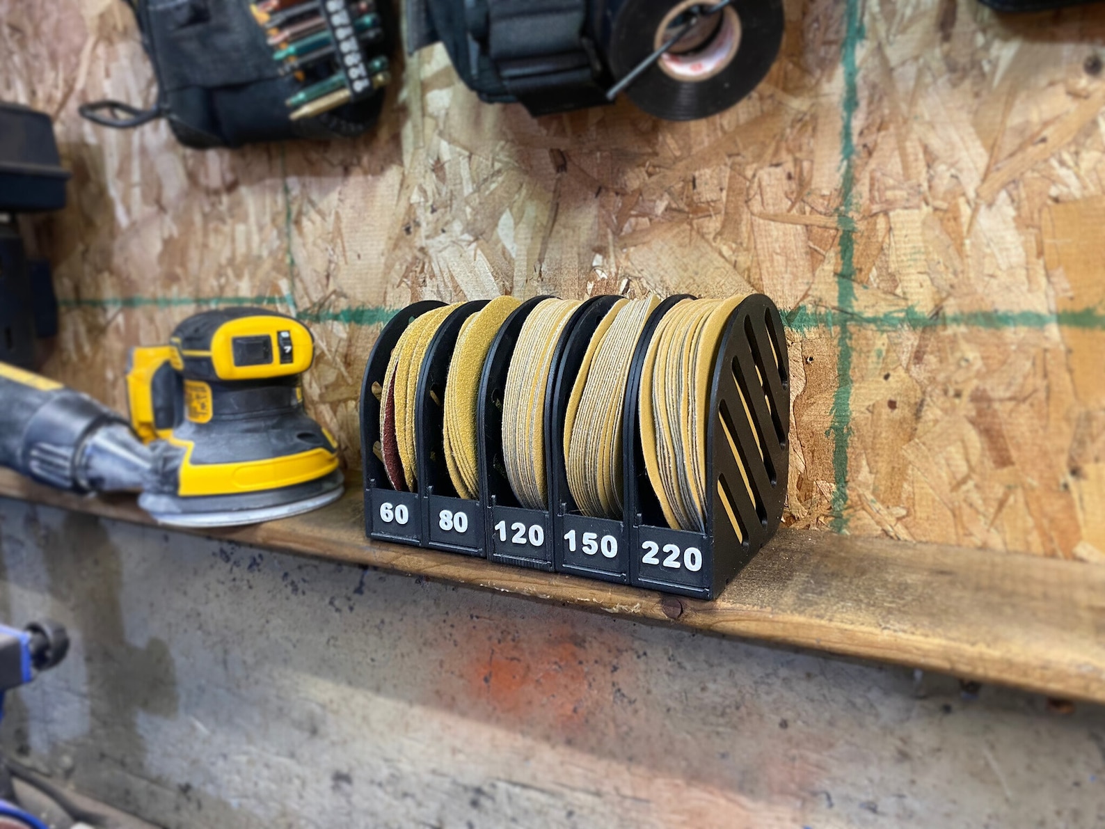 5 Inch 125 Mm Sanding Disc Holder, Sanding Disc Storage, Sanding ...