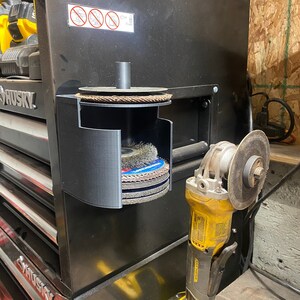 Angle Grinder Disc Holder - Disk Organizer (4.5" Disks), Grinder Disk ...
