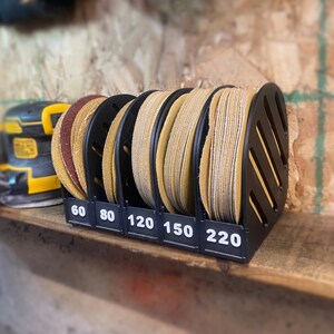 5 Inch 125 Mm Sanding Disc Holder, Sanding Disc Storage, Sanding ...