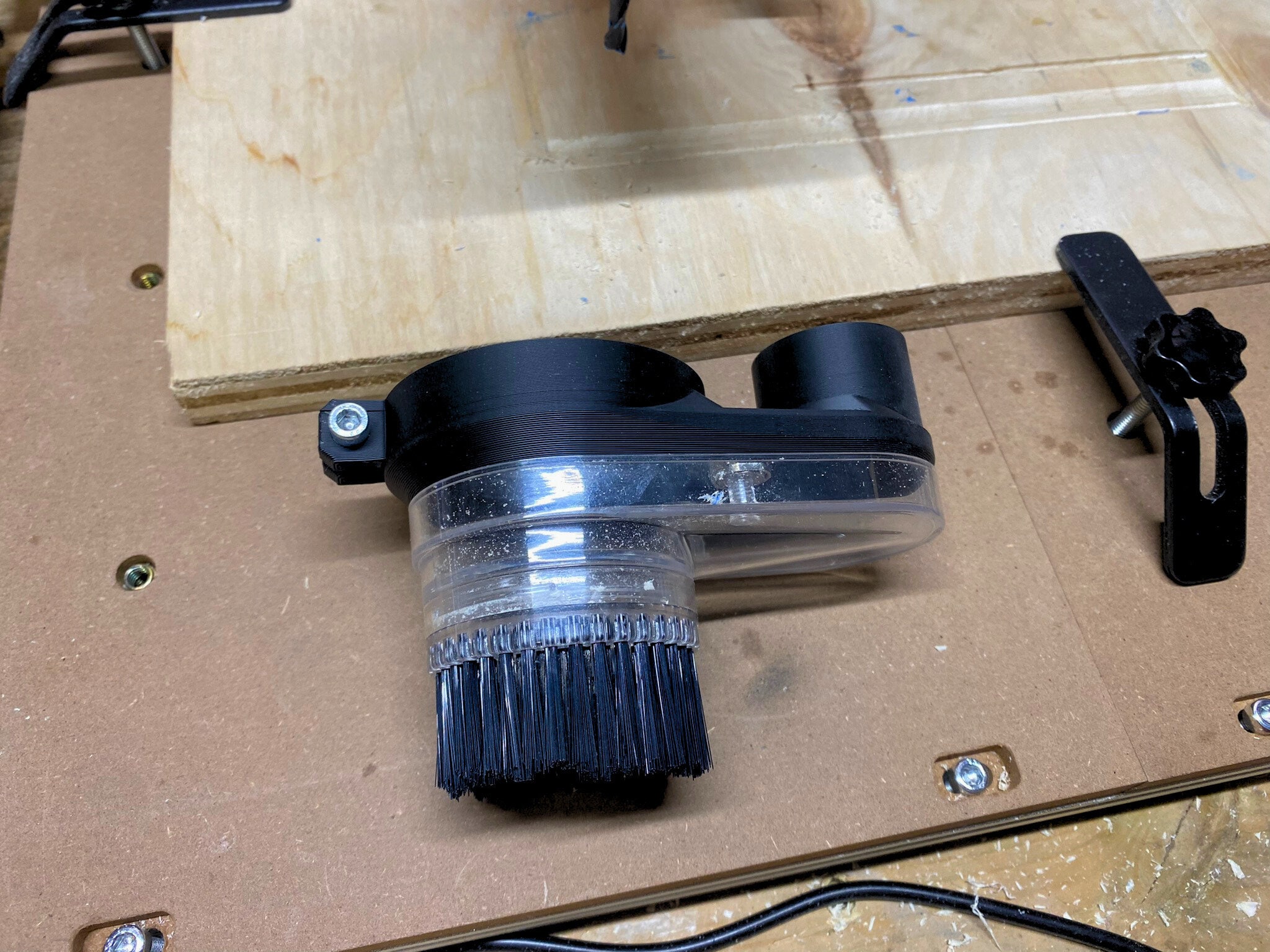 Foxalien CNC Router Dust Shoe Adapter, Dust Collector for 65mm Trim ...