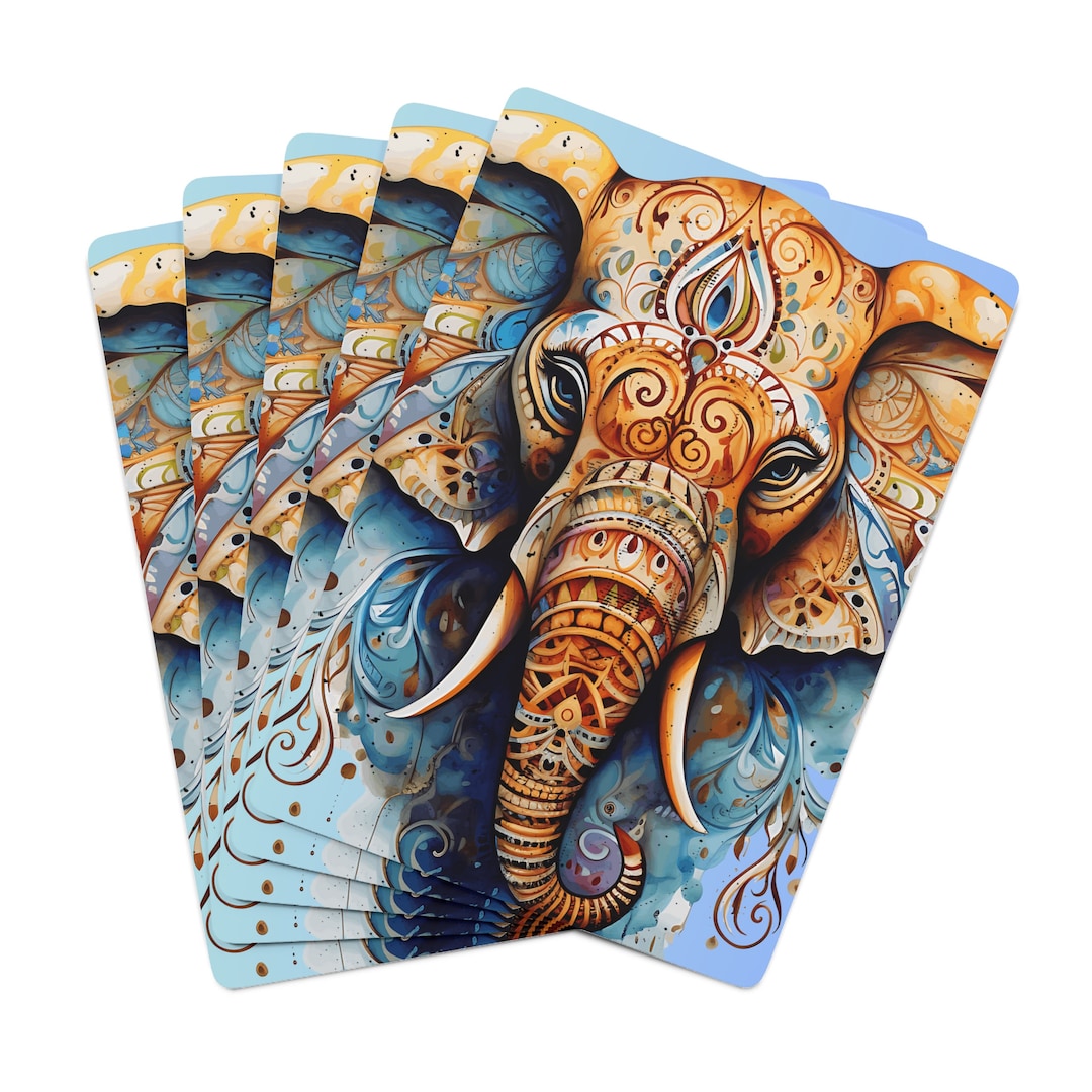 Elegant Elephants: Beautifully Illustrated Indian Elephant Playing ...