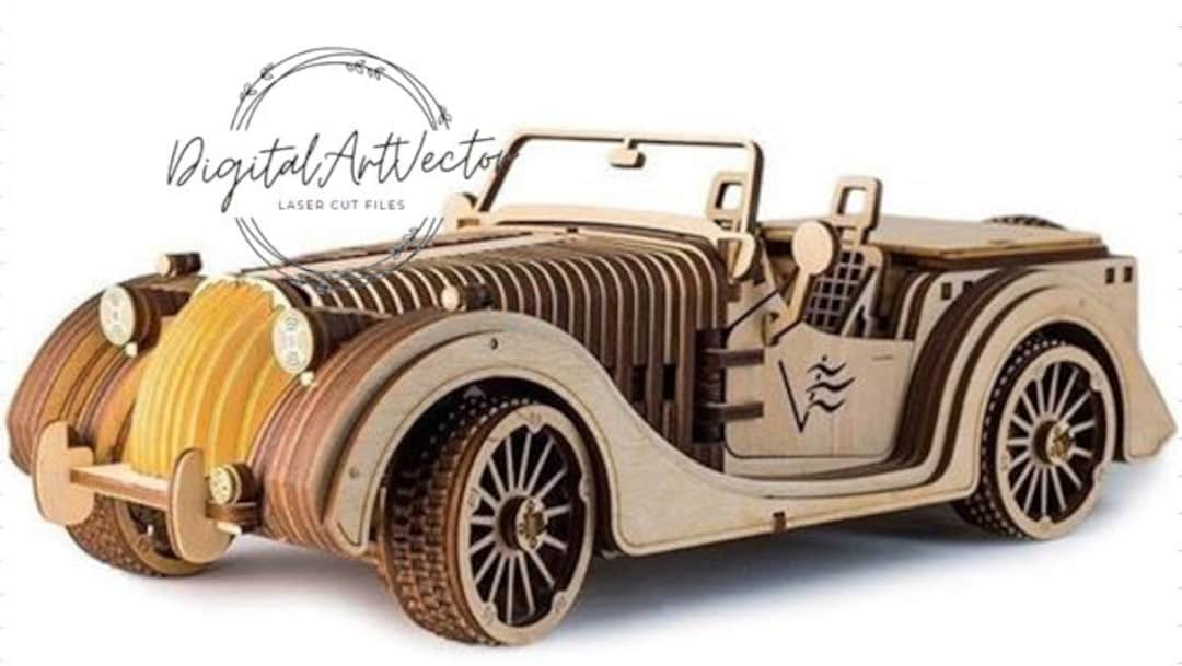 Laser Cut Classic Car CDR DXF SVG Pdf Ai Vector File - Etsy UK