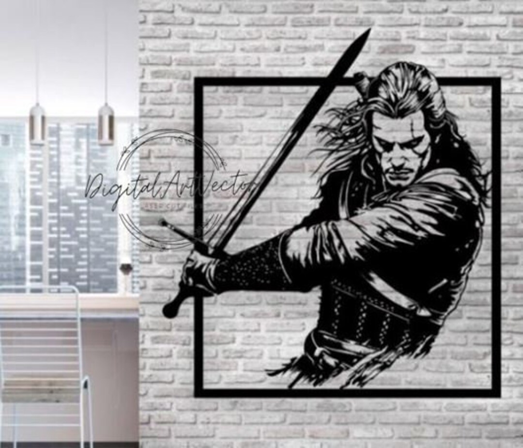 Laser Cut the Witcher Wall Art CDR DXF SVG Pdf Ai Vector File - Etsy