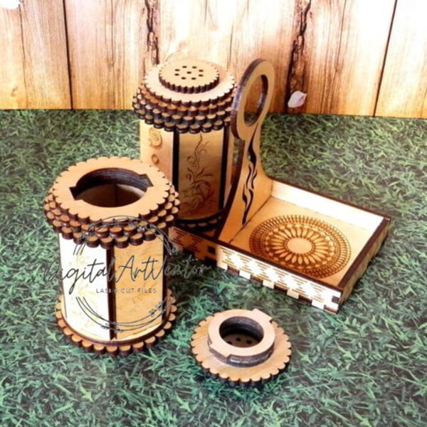 Wooden Salt Shaker - Etsy