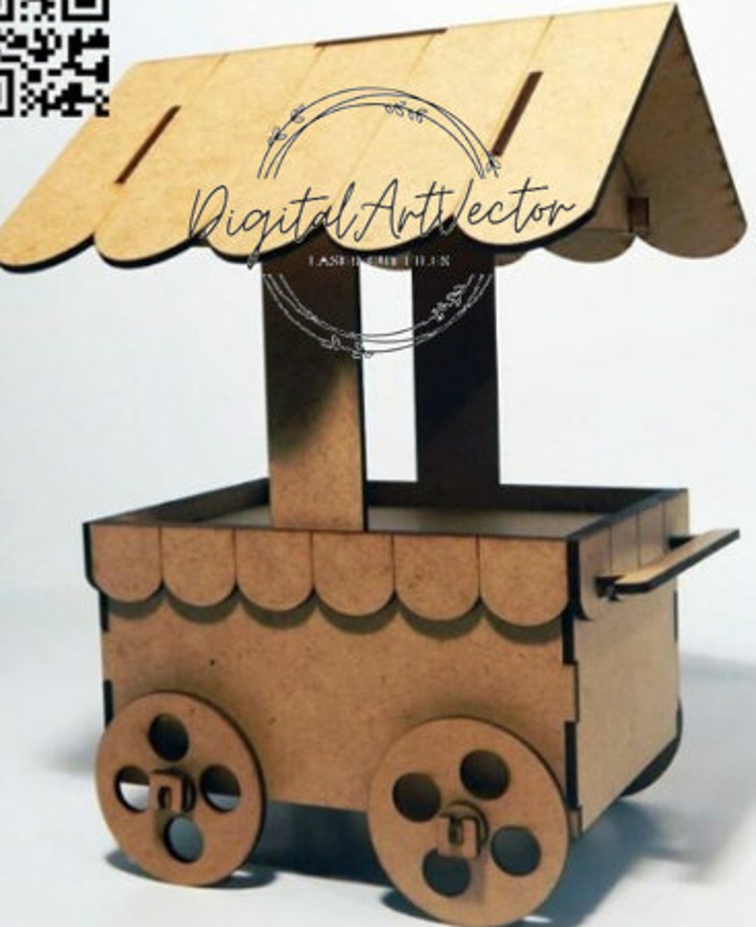 Laser Cut Popcorn Carriage Cdr Dxf Svg Ai Pdf Vector File - Etsy