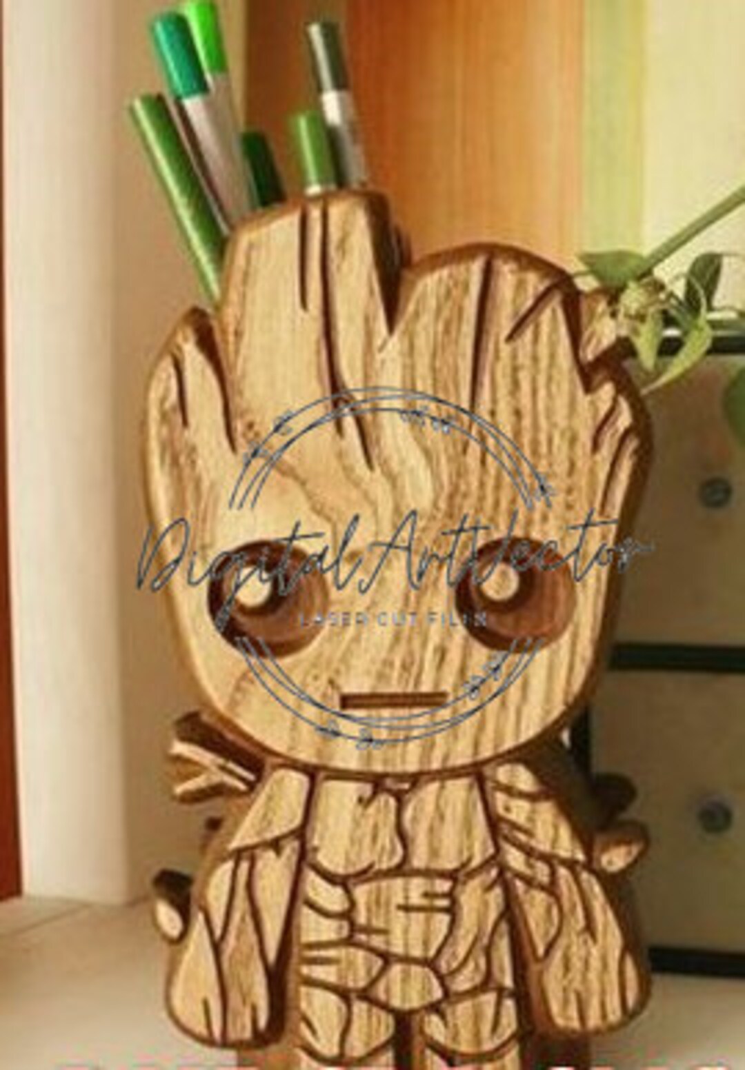 Baby Groot Pen Holder for Laser Cut CDR DXF SVG Pdf Ai Vector File - Etsy