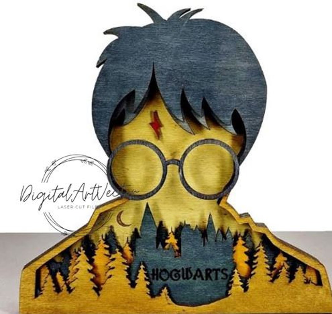 Laser Cut Harry Pote Layered Stand CDR DXF SVG Pdf Ai Vector Files ...