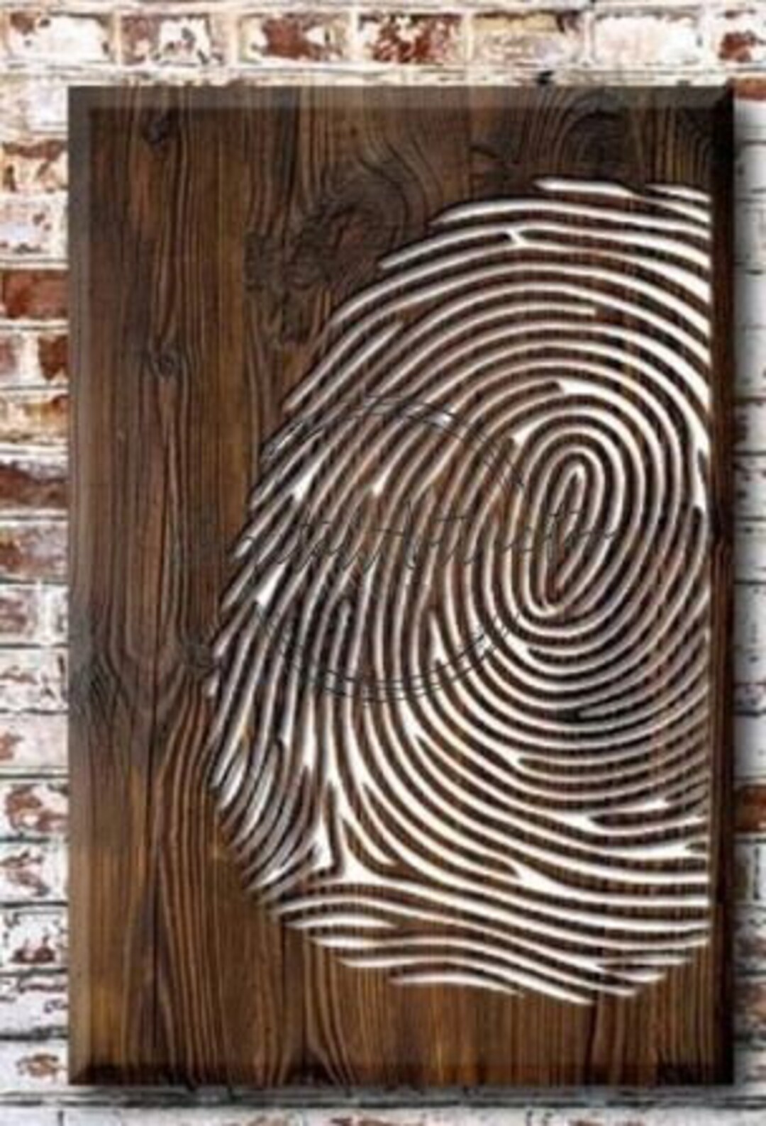 Laser Cut Fingerprint Wall Art CDR DXF SCG Pdf Ai Vector File Download ...