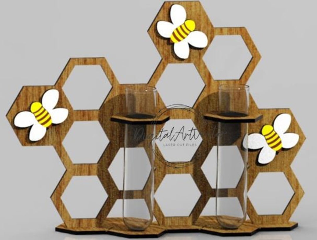 Laser Cut Honeycomb Shelf CDR DXF SVG Pdf Ai Vector File - Etsy UK