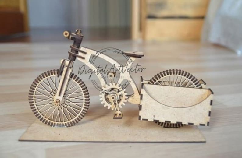 Laser Cut Bicycle With Box CDR DXF SVG Pdf Ai Vector File - Etsy Australia