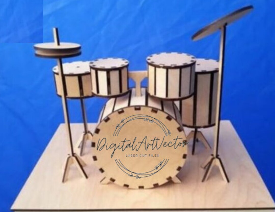 Laser Cut Drum Set CDR DXF SVG Pdf Ai Vector File - Etsy Australia