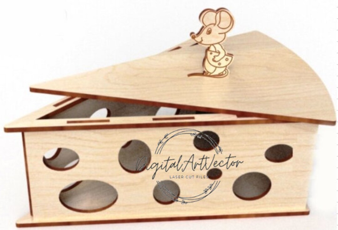 Laser Cut Cheese Box CDR DXF SVG Pdf Ai Vector File - Etsy UK