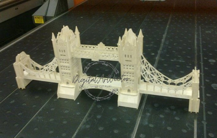 Laser Cut Tower Bridge 3D Puzzle CDR DXF SVG Pdf Ai File - Etsy