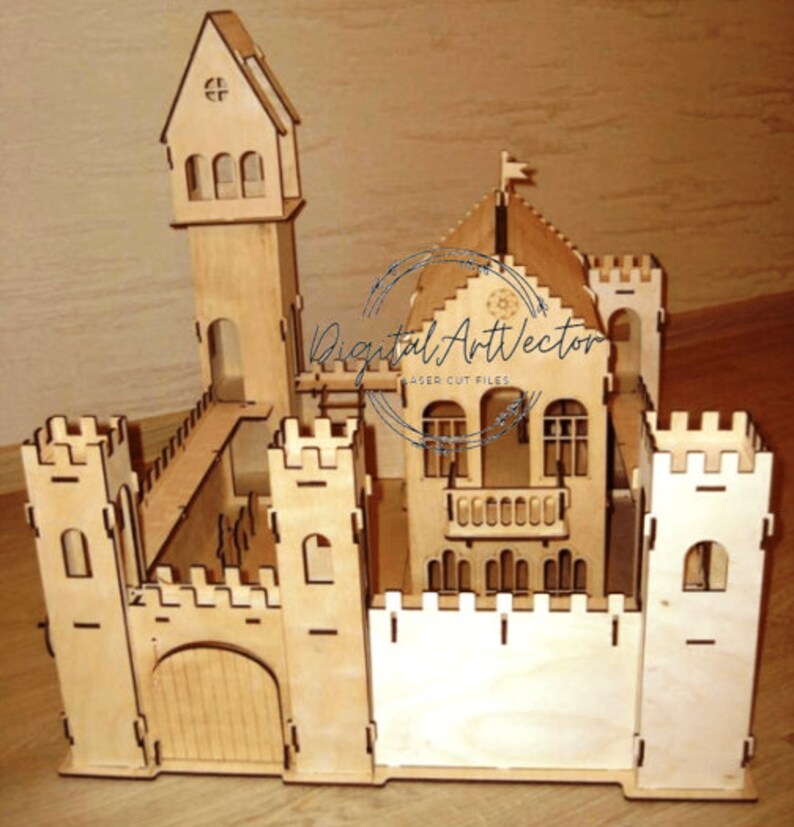 Laser Cut Medieval Castle CDR DXF SVG Pdf Ai Vector File - Etsy Australia