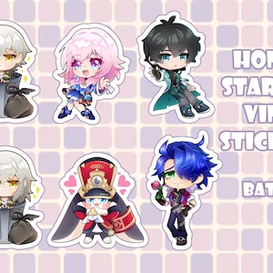 Honkai Star Rail Waterproof Vinyl Stickers – Caelus, Stelle, Dan Heng ...