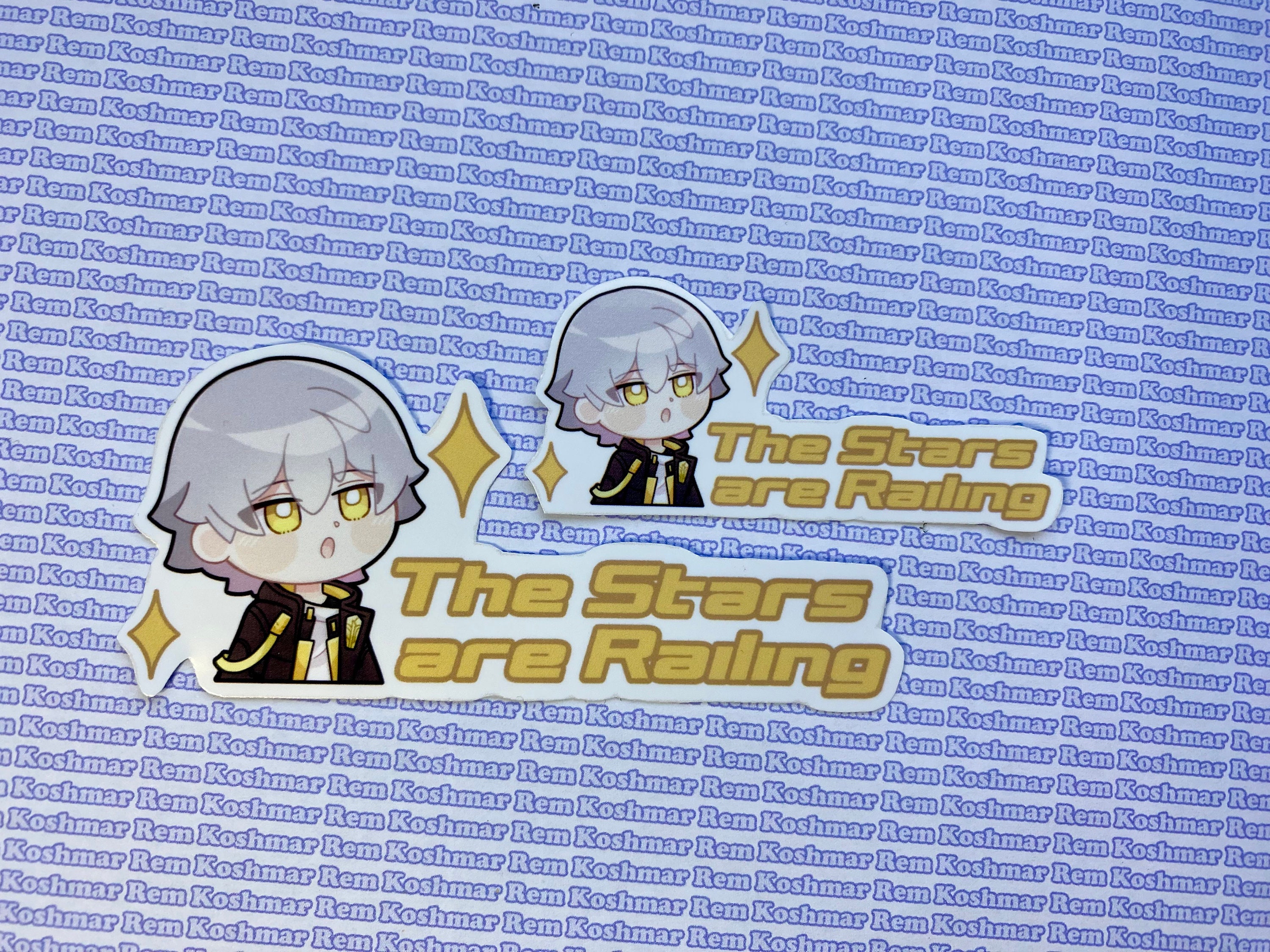 Honkai Star Rail Vinyl, Waterproof Stickers the Stars Are Railing ...