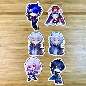 Honkai Star Rail Waterproof Vinyl Stickers – Caelus, Stelle, Dan Heng ...