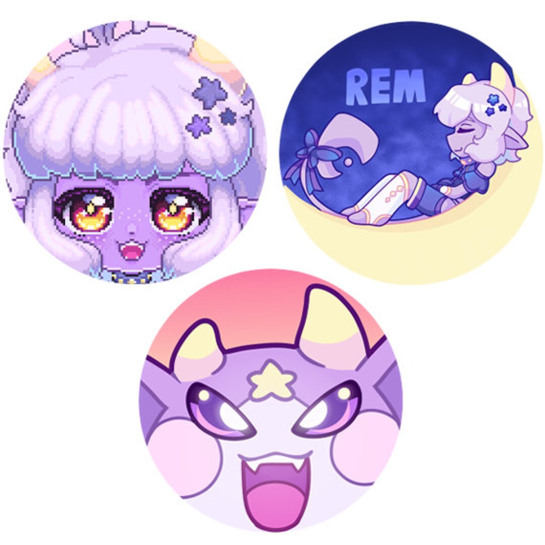 Rem Koshmar and Remlin Button Pins 25mm - Etsy