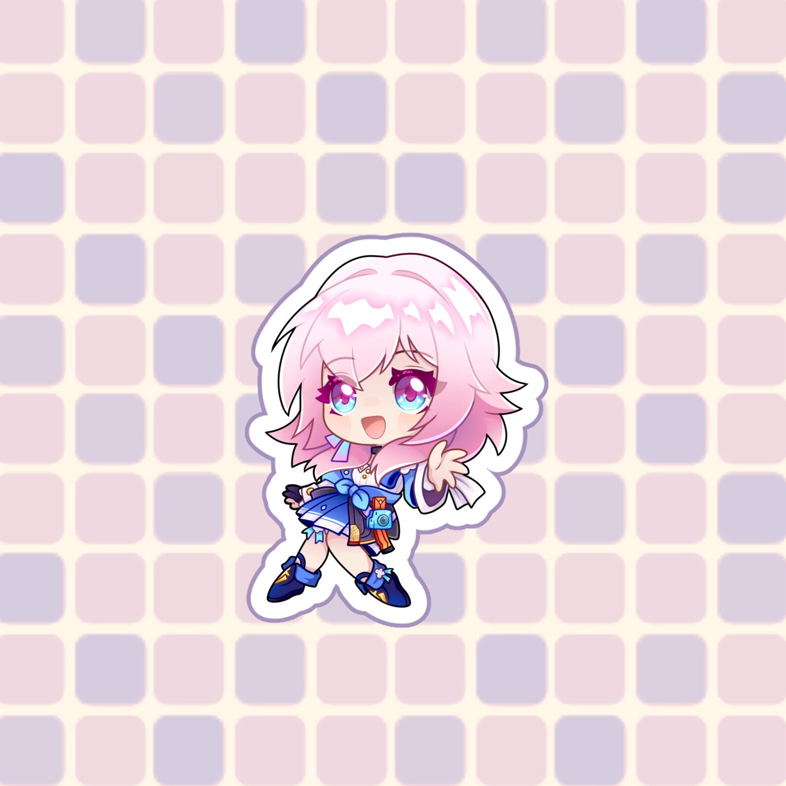 Honkai Star Rail Waterproof Vinyl Stickers Caelus, Stelle, March 7th, Dan Heng, Pom-pom, Sampo ...