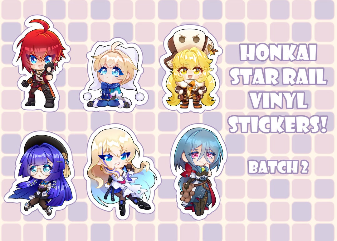 Honkai Star Rail Waterproof Vinyl Stickers -luka, Lynx, Hook, Pela ...