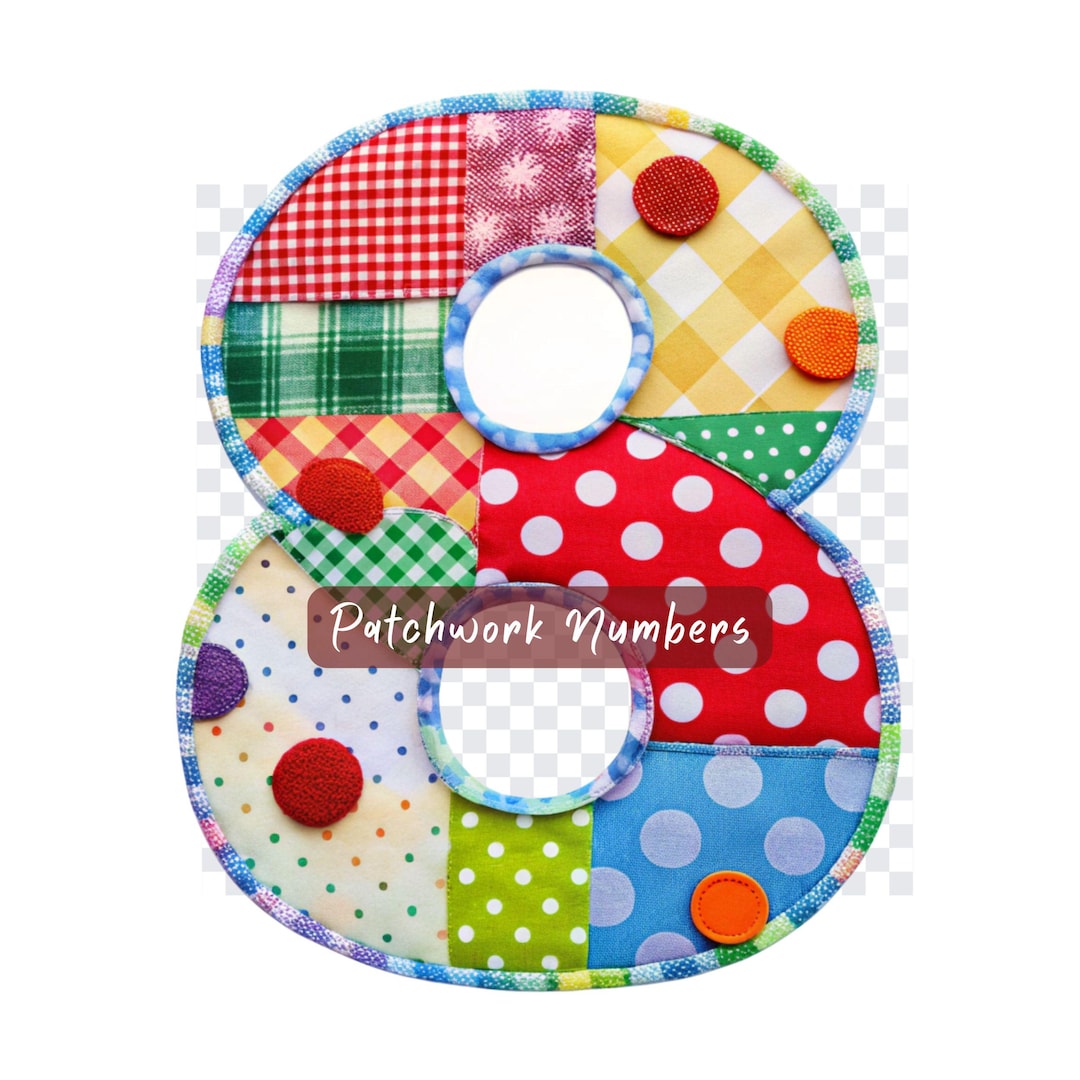 Digital Files for Printing no Sewing Patterns Patchwork Numbers 0-9 ...