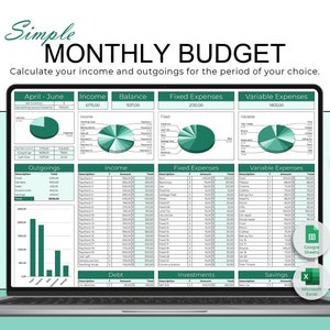 Month to Month Budget Spreadsheet Google Excel Simple Budget Template ...