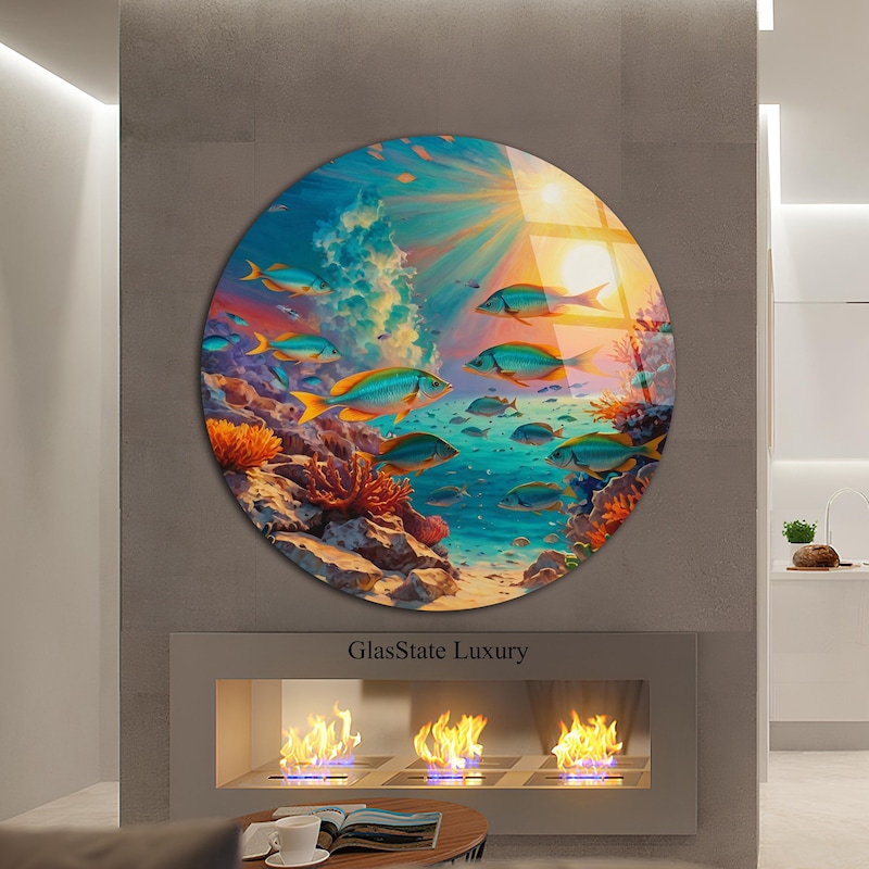 Round Wall Art - Etsy