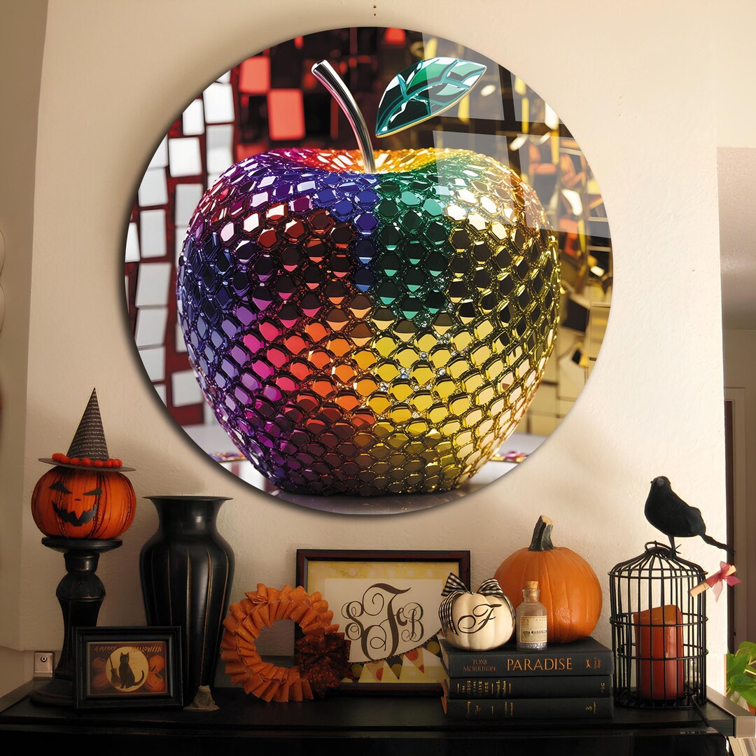 Tempered Glass Wall Art | Apple Wall Art | Panoramic Wall Decor ...