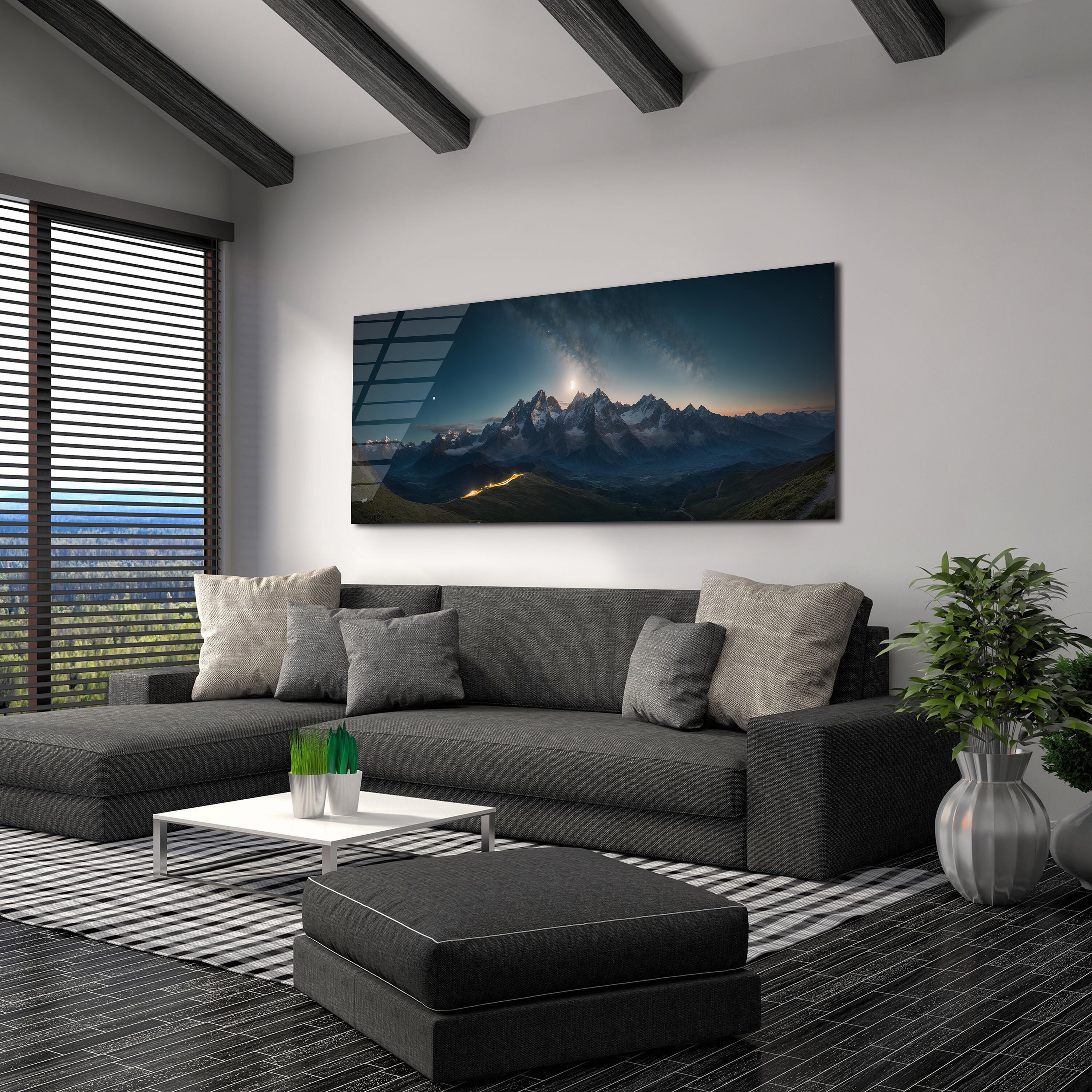 Tempered Glass Wall Art-panoramic Wall Art-wall Decorglass Printing ...